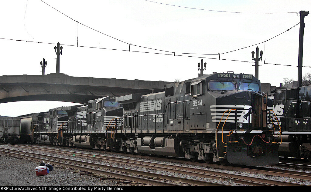 NS 9544 and 9639 Wait in South Yard